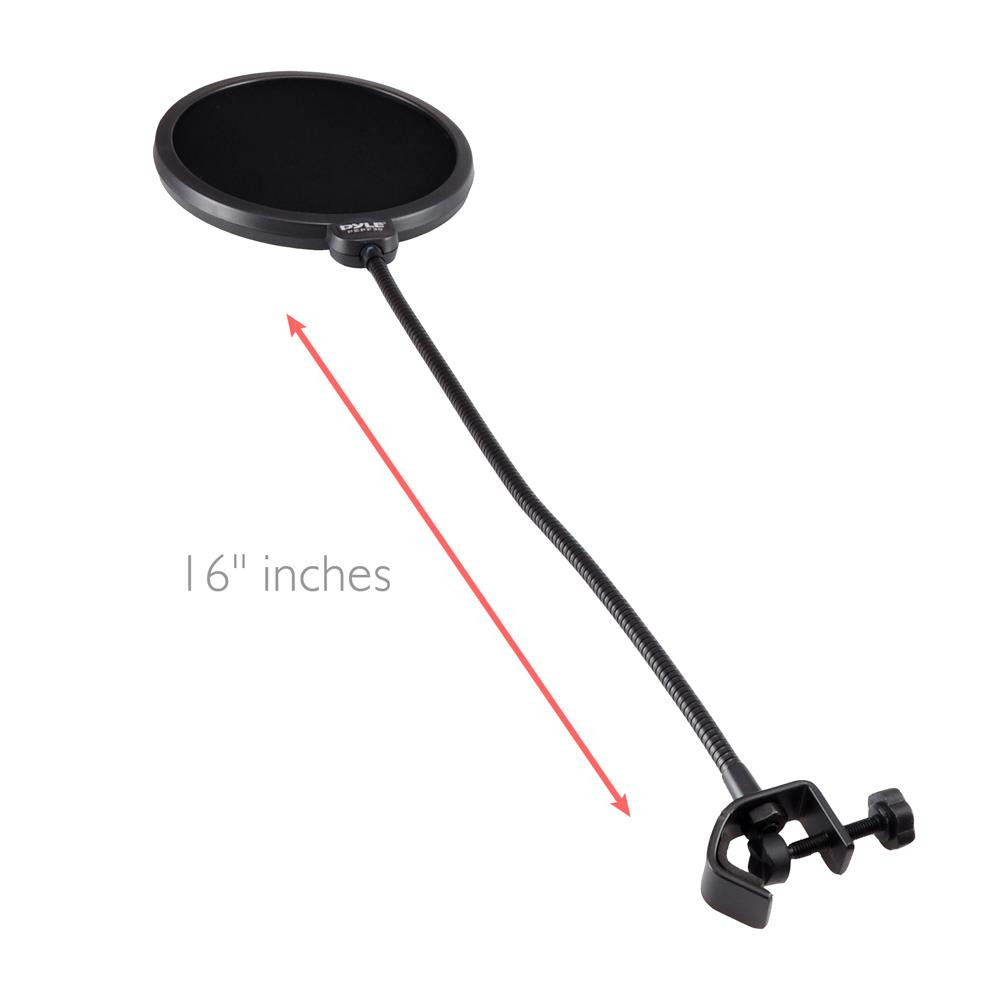 Pyle PEPF30 Studio Microphone Wind Screen with Adjustable Gooseneck ...