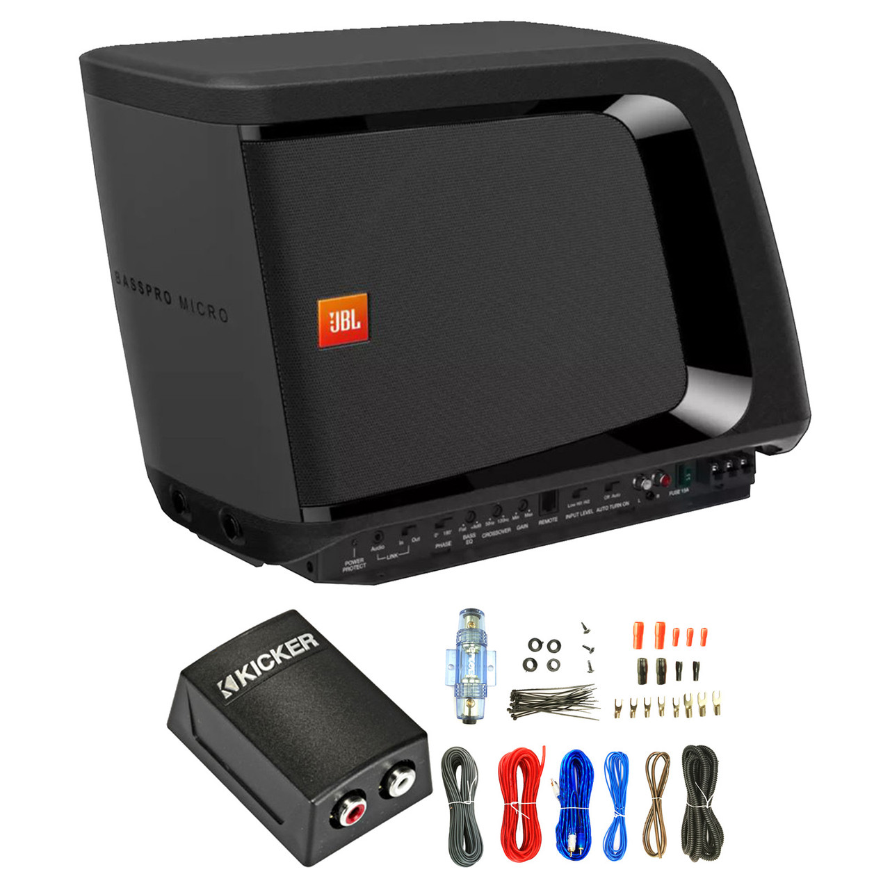 JBL BassPro Micro Dockable Class D 140 Watts RMS Powered Car Audio ...