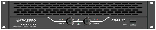 Pyle PQA4100 19'' Rack Mount 4100 Watts Professional Power Amp Amplifier
