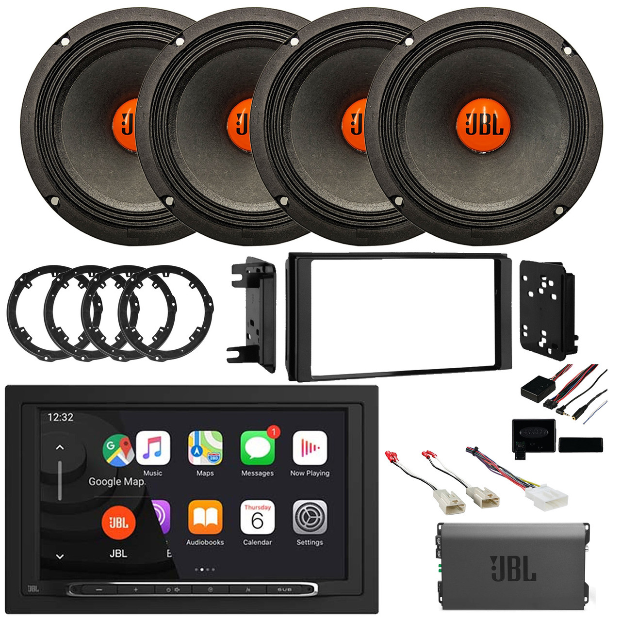 JBL Legend 700 7” Touchscreen Double-DIN Bluetooth AM/FM Receiver ...