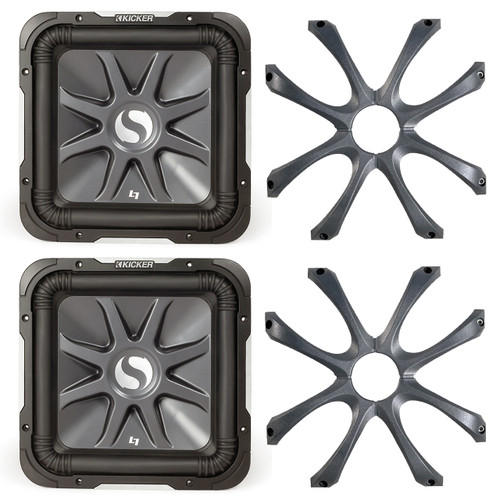 2 X 11S15L74 X Kicker 11S15L74 2000 Watt 15" Inch Solo-Baric L7 Series ...
