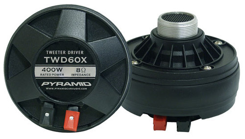 Pyramid TWD60X 400 Watt Mid/Tweeter Compression Driver Car Audio