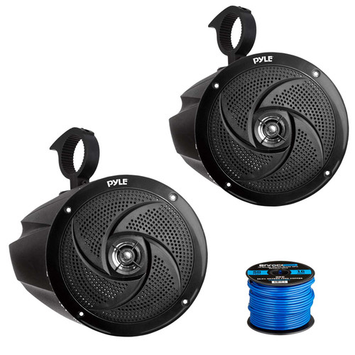 One Pair (QTY 2) Of Pyle PLMRS8B 8'' 320 Watt Max Power Low Profile 2 ...