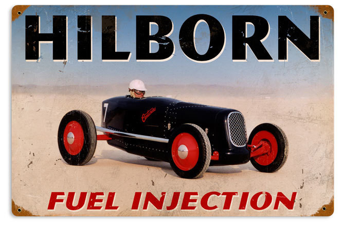 Hilborn Metal Sign 18 x 12 Inches