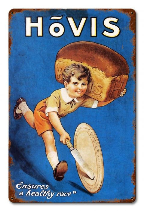 Hovis Metal Sign 12 x 18 Inches