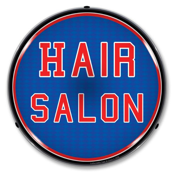 Hair Salon LED Lighted Business Sign 14 x 14 Inches
