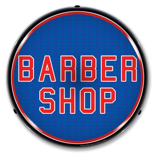 Barber Shop LED Lighted Business Sign 14 x 14 Inches