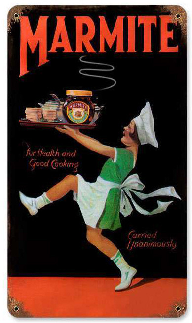 Retro Marmite Vintage Metal Sign 8 x 14 Inches