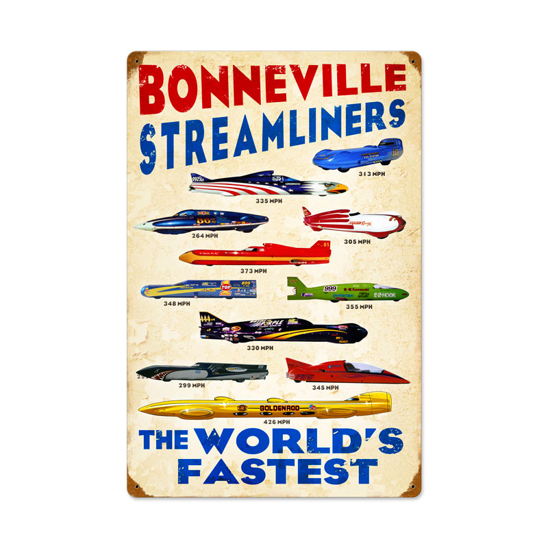 Worlds Fastest #1 Metal Sign 16 x 24 Inches