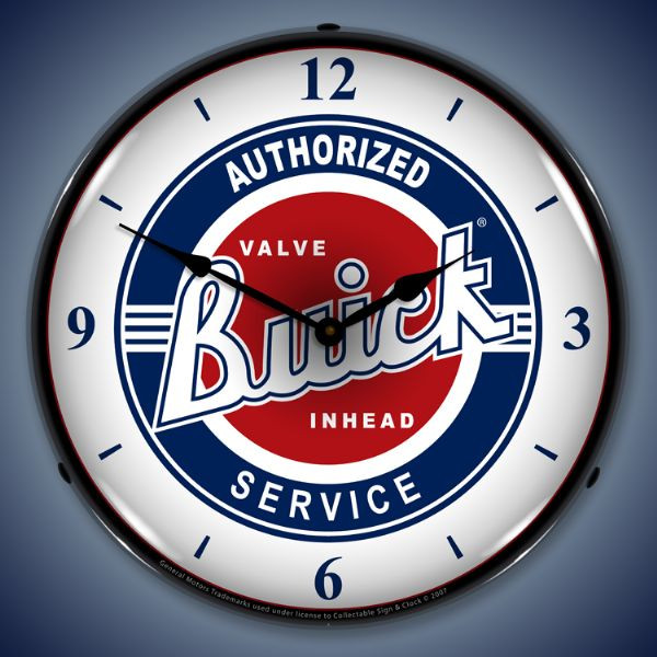 Buick Service w/numbers LED Lighted Wall Clock 14 x 14 Inches