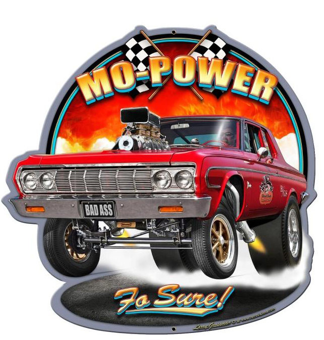 Mo Power Custom Metal Shape 18 x 18 Inches
