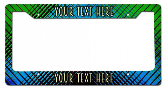 Mod Personalized License Frame 12 x 6 Inches