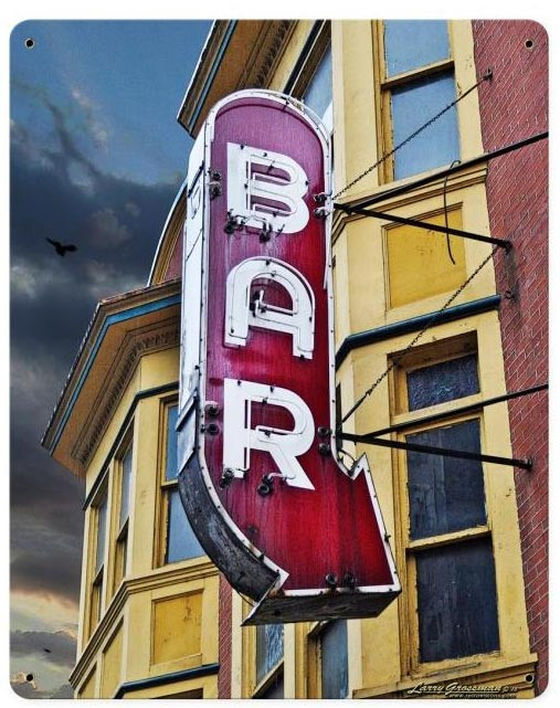 Bar Metal Sign 12 x 15 Inches