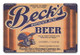 Beck's Beer Metal Sign 18 x 12 Inches