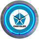 Chrysler Blue Pentastar Neon Clock 15 X 15 Inches