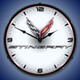 Corvette C8 Stingray LED Lighted Wall Clock 14 x 14 Inches
