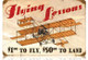 Retro Flying Lessons Metal Sign 18 x 12 Inches