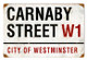 Retro Carnaby Street Metal Sign 18 x 12 Inches
