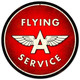 Retro Flying A Service Metal Sign 14 x 14 inches