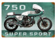 Retro Super Sport Metal Sign 18 x 12 Inches