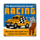 Retro Racing Metal Sign 12 x 12 Inches