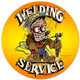 Welding Service Round Metal Sign 14 x 14 Inches