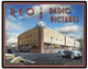 RKO Studios Custom Shape Metal Sign 30 x 24 Inches