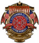 Firefighter Never Forget Metal Sign 15 x 16 Inches