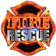 Fire Rescue Metal Sign 16 x 16 Inches