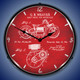 1941 Indian Motorcycle Patent LED Lighted Wall Clock 14 x 14 Inches