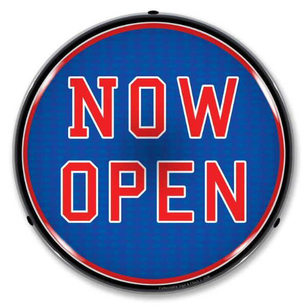 Now Open LED Lighted Business Sign 14 x 14 Inches