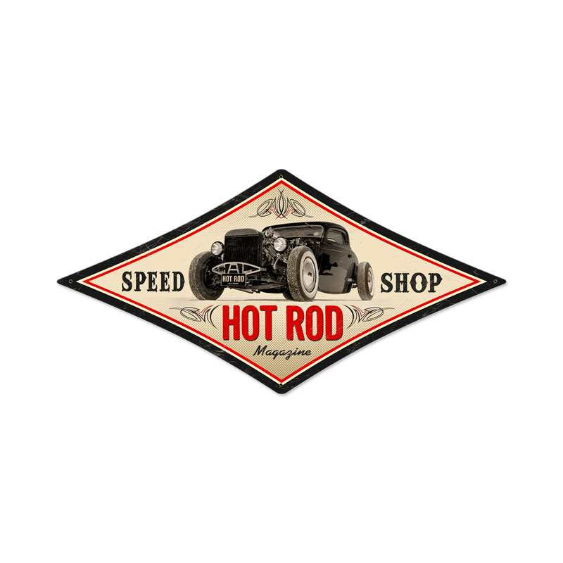 Vintage Speed Shop Metal Sign 22 x 14 Inches Inches