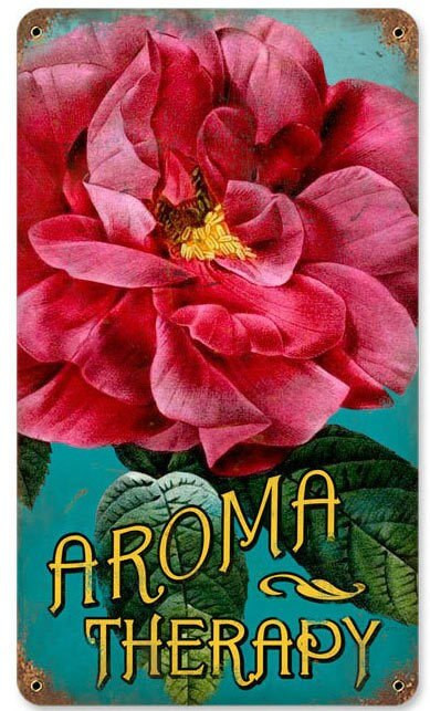 Retro Aroma Therapy Metal Sign 8 x 14 Inches