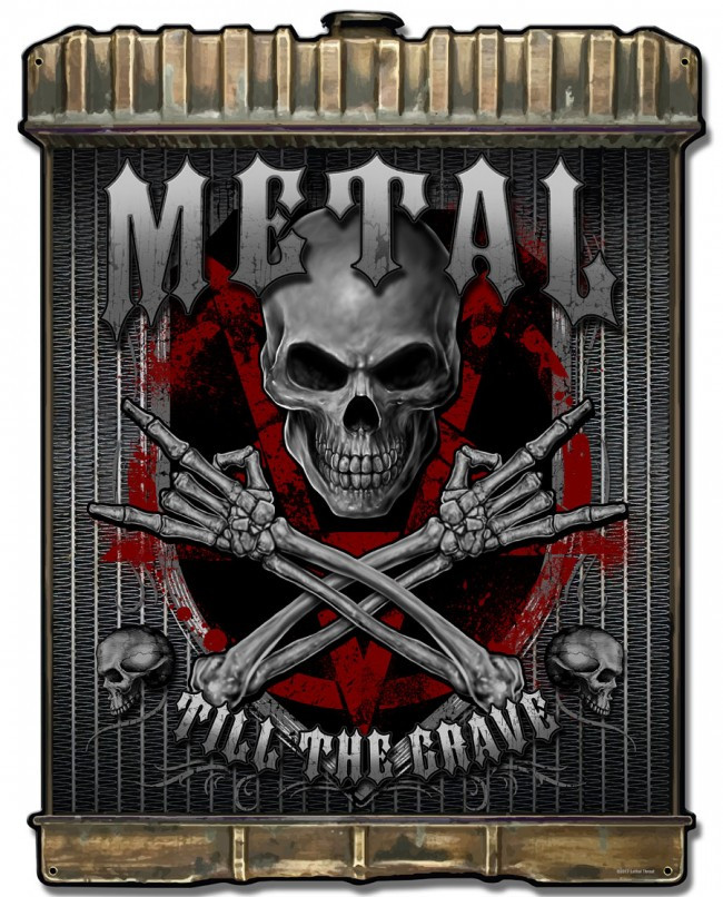Radiator Heavy Metal Sign 24 x 32 Inches