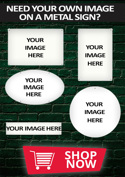 Vintage Tire Shop Metal Sign 12 x 12 Inches