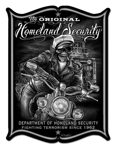 Homeland Security Metal Sign 24 x 33 Inches