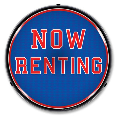 Now Renting LED Lighted Business Sign 14 x 14 Inches