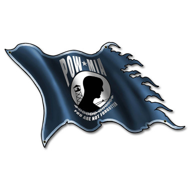 24x14 POW Flag: A Tribute in Metal