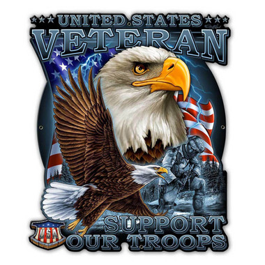 13x16 Veteran Military Sign: Small but Meaningful