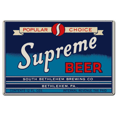 Supreme Beer Metal Sign 36 x 24 Inches