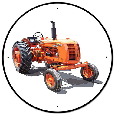 Co Op Tractor Model E4 Metal Sign 28 x 28 Inches