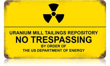 Retro Ambrosia Nuclear Metal Sign 14 x 8 Inches