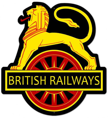 Retro British Railways Metal Sign 18 x 21 Inches