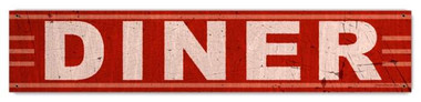 Retro Diner Metal Sign RPC166 28 x 6 Inches