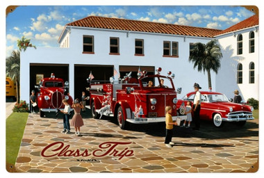 Retro Metal Sign Class Trip 24 x 16 Inches