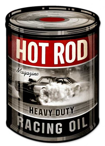 Retro Racing Oil Metal Sign 14 x 20 Inches