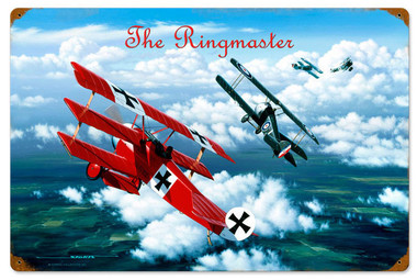 Nostalgic The Ringmaster Metal Sign 16 x 24 Inches Inches