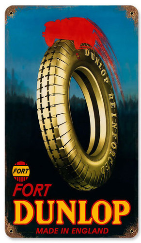 Fort Tire Automotive Metal Sign 8 x 14 Inches