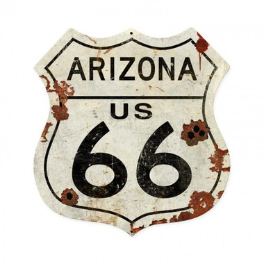 Arizona US 66 Metal Sign 28 x 28 Inches