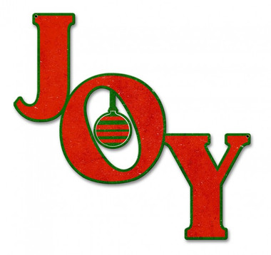 Joy Metal Sign 15 x 16 Inches